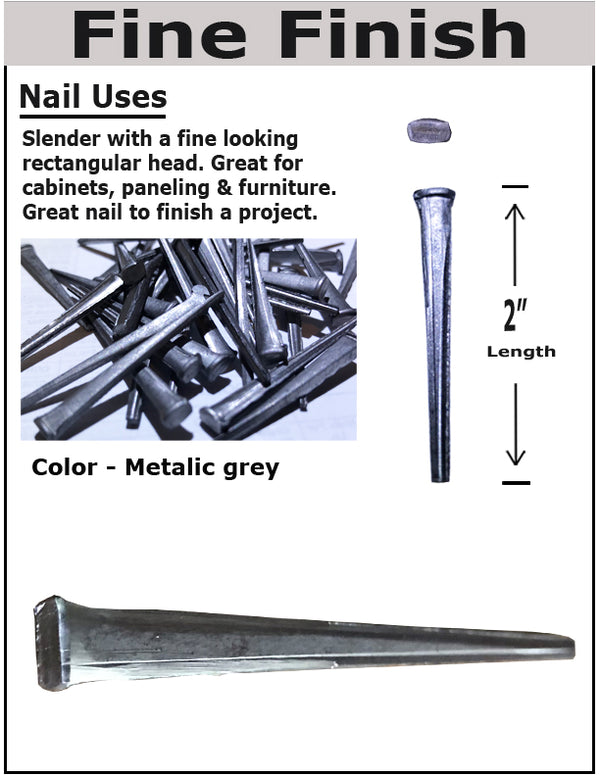 Fine Finish nail - 2" - AntiqueHardwareDepot.com